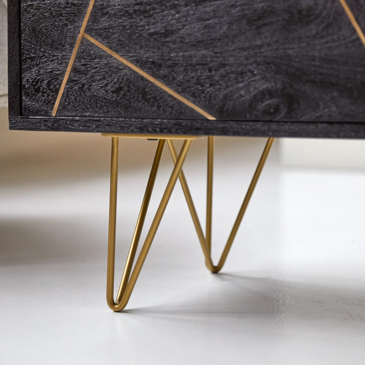 Liv Mango Wood Tv-Unit In Walnut Finish For Living Room Furniture ...