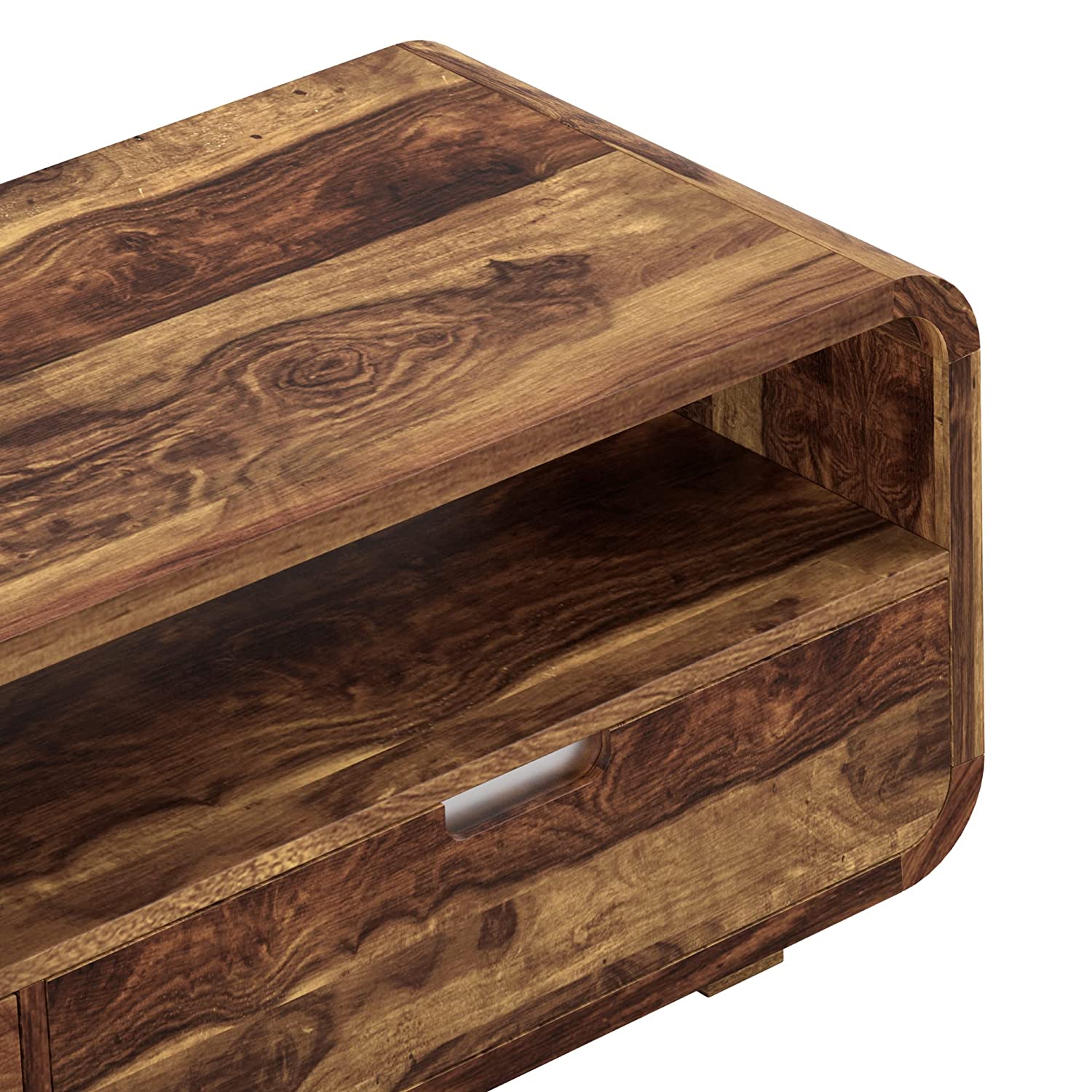 Reto Sheesham Wood Media Unit For Living Room Furniture – Demiwall