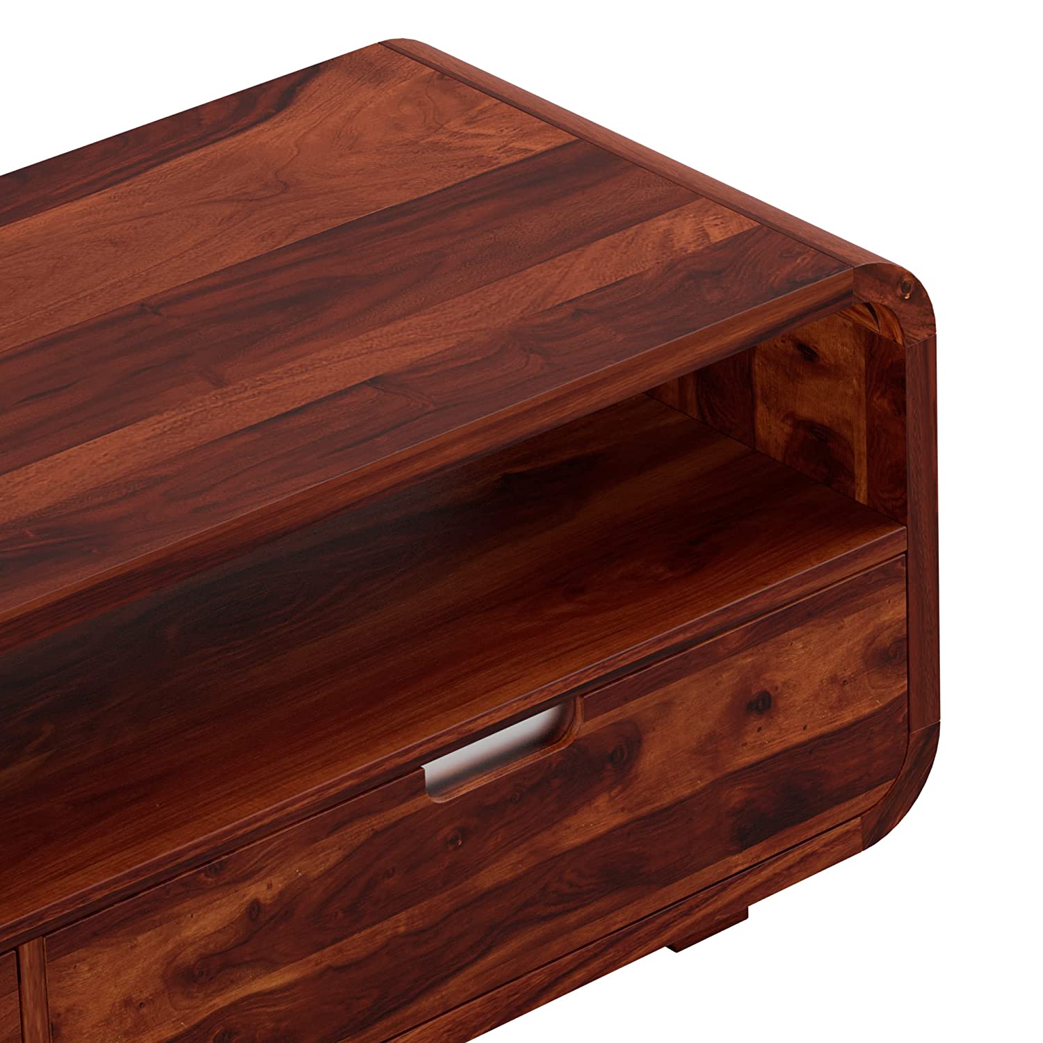 Reto Sheesham Wood Media Unit For Living Room Furniture – Demiwall