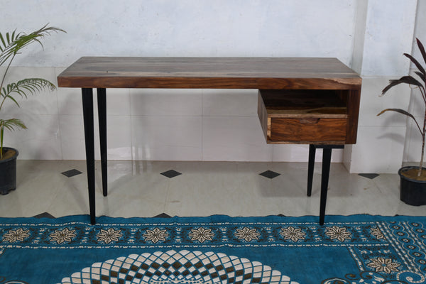 Onyx Sheesham Wood Study Table In Natural Finish For Study Room Furnit ...