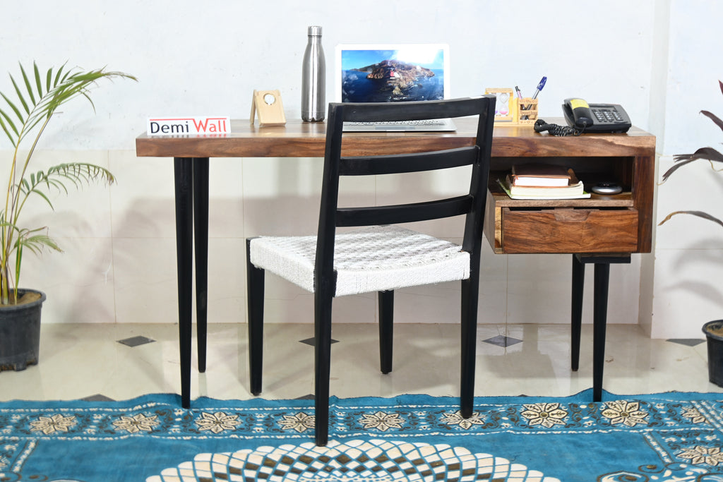 Onyx Sheesham Wood Study Table In Natural Finish For Study Room Furnit ...